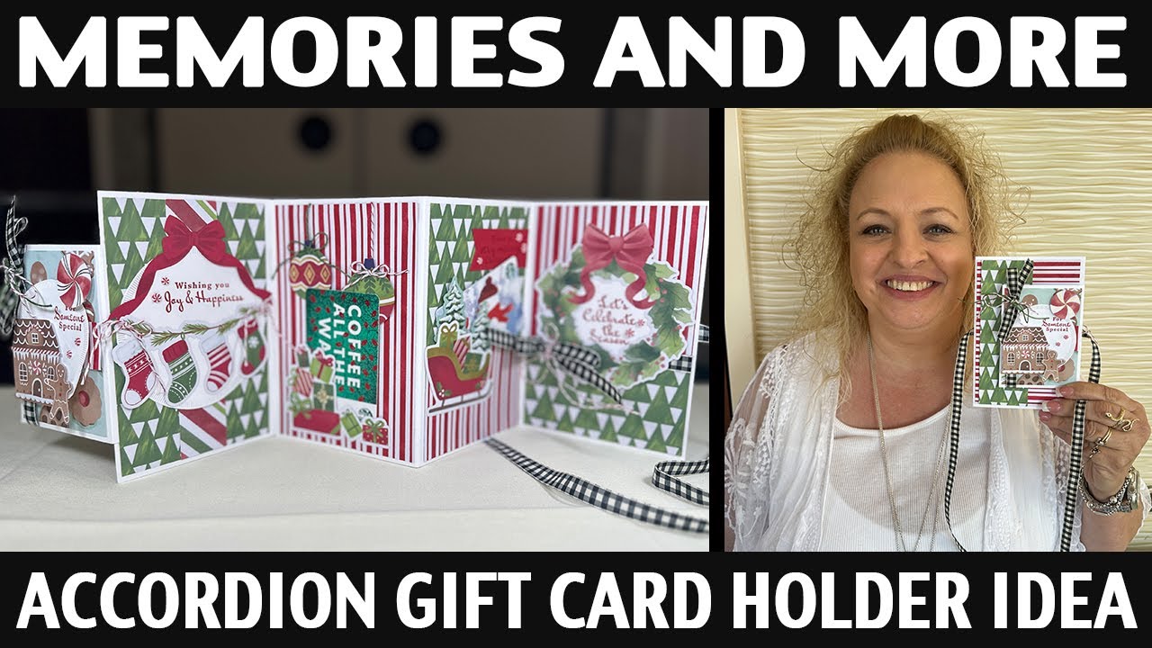 Stamping Jill - Memories & More Accordion Double Gift Card Holder Idea ...