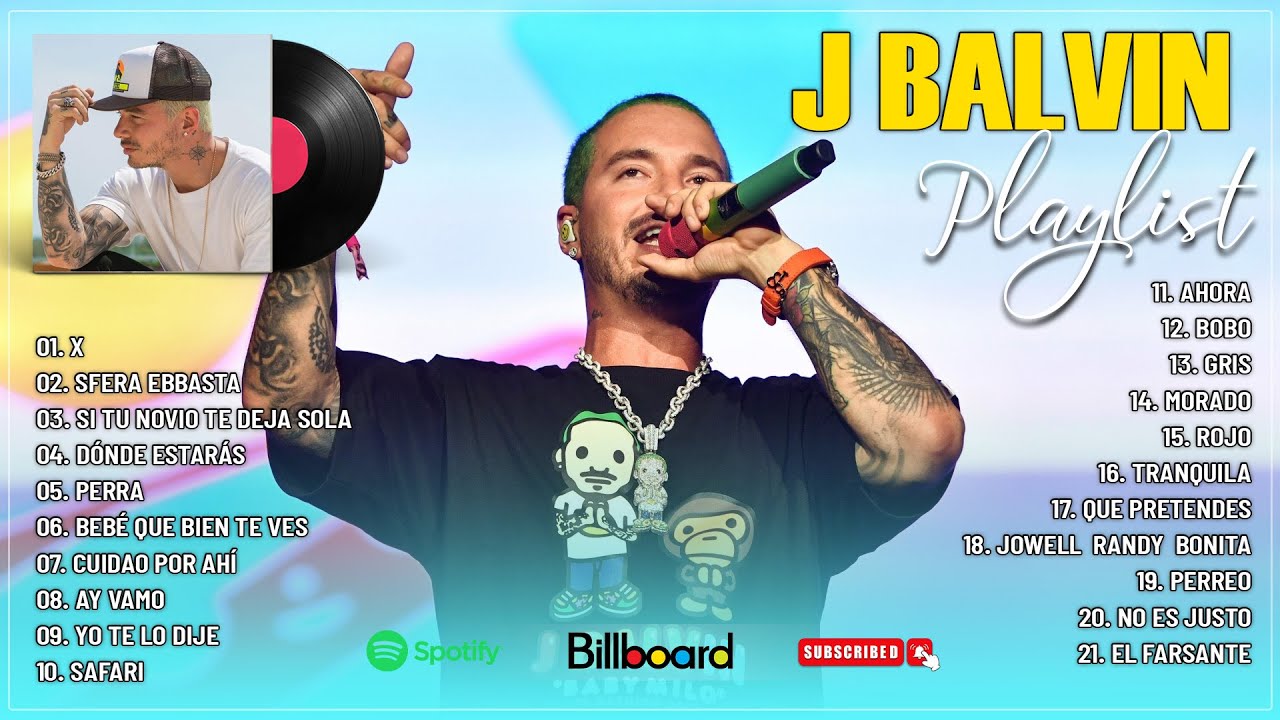 J Balvin Mix 2025 - Reggaeton 2025 - Las Mejores Canciones De J Balvin ...