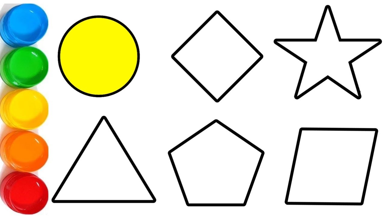 Shapes song nursery rhymes, Shapes drawing for kids, Learn 2d shapes ...