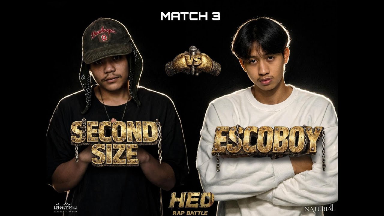 HED : RAP BATTLE - 16 RAPPER SECONE SIZE vs ESCOBOY EP. 3 - YouTube