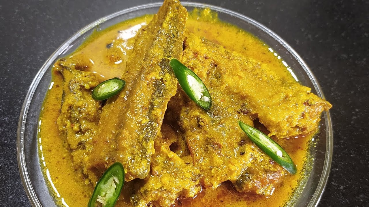 bihari style patya/gaichi fish curry sarso masala se bani recipe ...