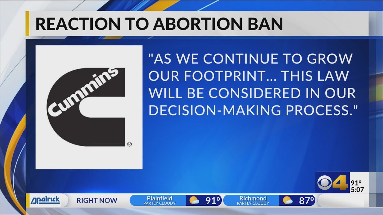 Cummins joins Eli Lilly in Indiana abortion ban opposition - YouTube
