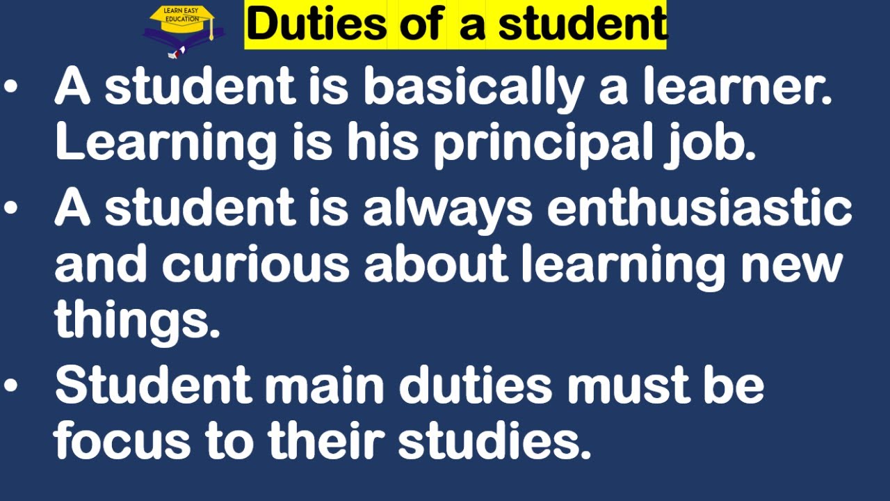 Essay On Duties Of A Student Duties Of A Student Essay In English Essay On Duties Of A Student Duties Of A Student Essay In English