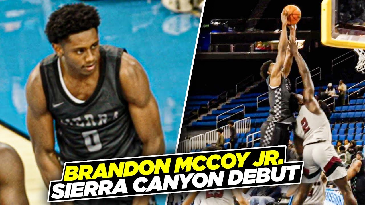 #2 Ranked PG Brandon McCoy Jr. Goes NUCLEAR In His Sierra Canyon Debut ...
