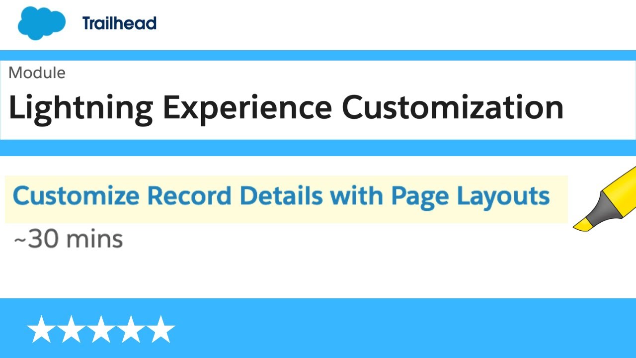 Customize Record Details With Page Layouts Lightning Experience