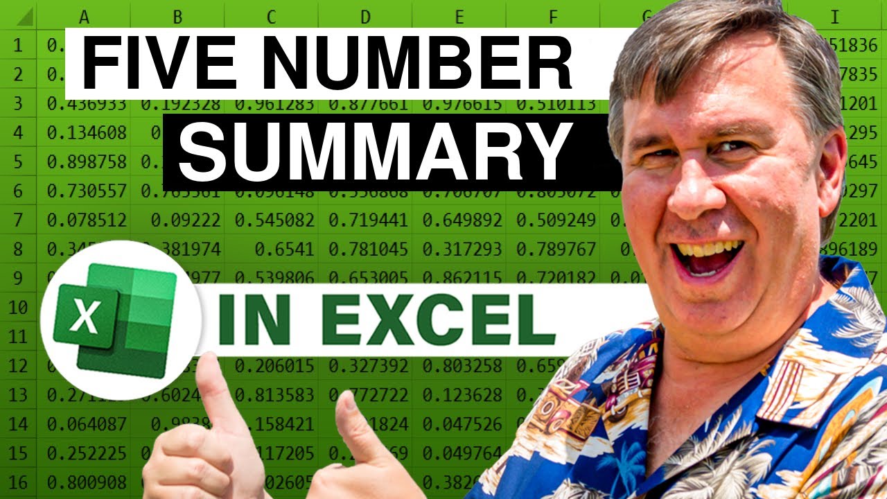 Excel 5 Number Summary In Excel Easy And Fast Episode 2571 YouTube excel-5-number-summary-in-excel-easy-and-fast-episode-2571-youtube