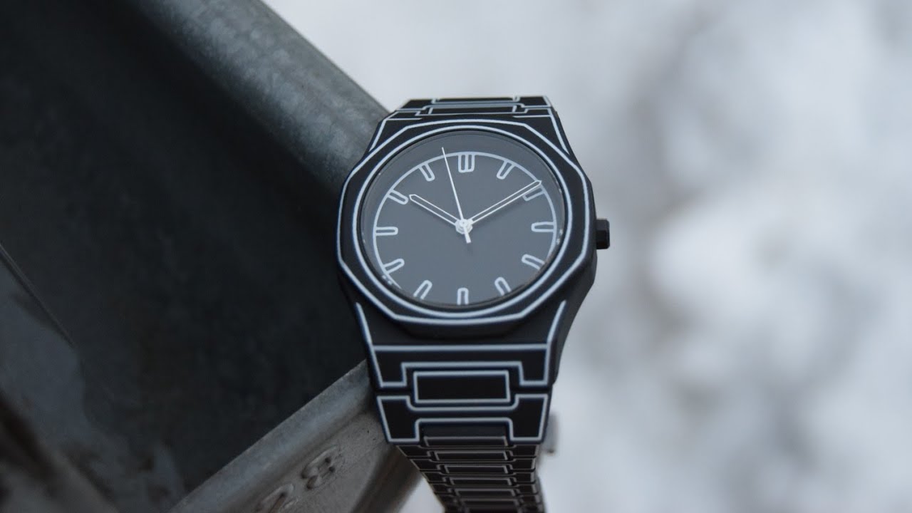 Unboxing & First Impressions 2D Sketch Style Analog Quartz Watch - YouTube