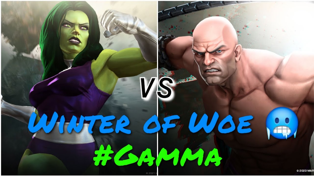 MCOC: Winter of Woe Absorbing Man - How to SOLO WITH SHE HULK #Gamma ...