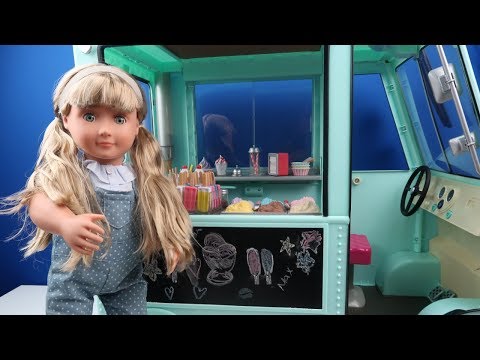 Oyuncak Bebeklerime DEV Dondurma Arabası. Oyuncak Bebeklerimin Yeni Mesleği ! Bidünya Oyuncak