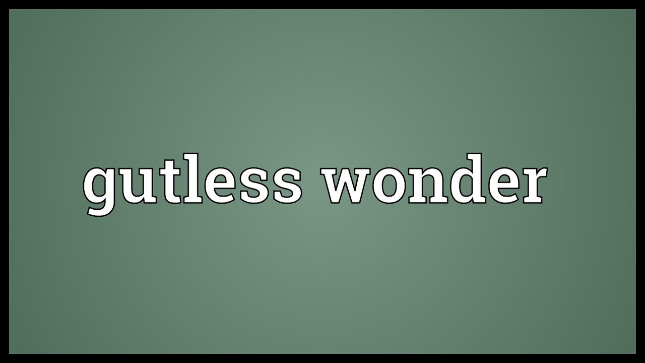 Gutless wonder Meaning - YouTube