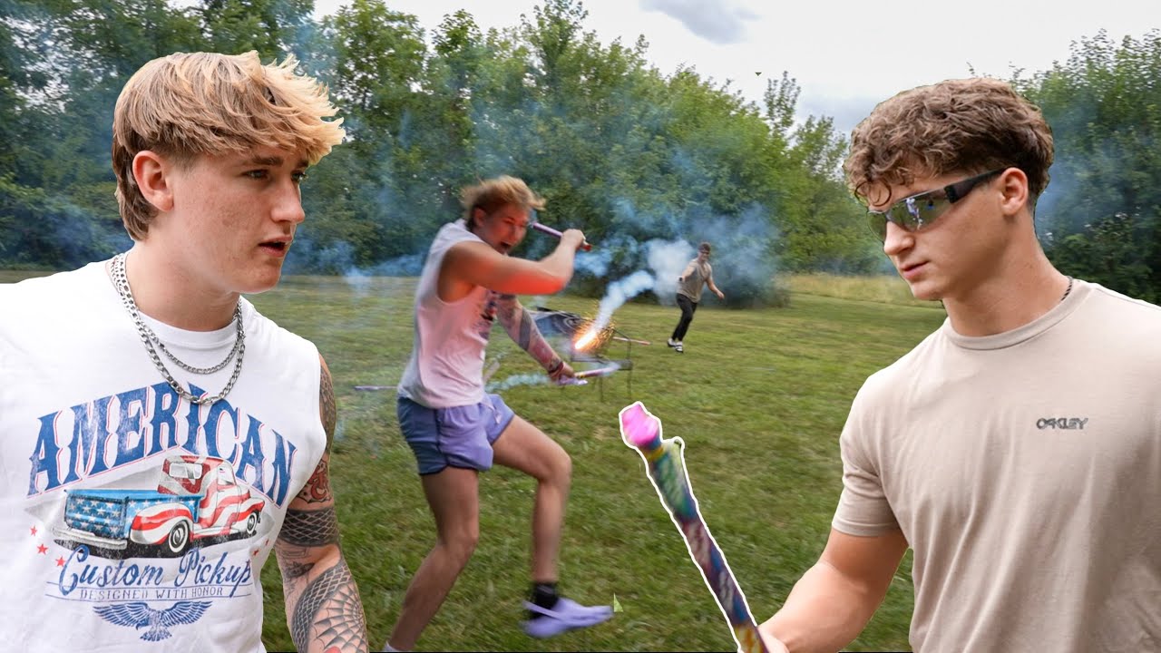 Roman Candle War! - YouTube