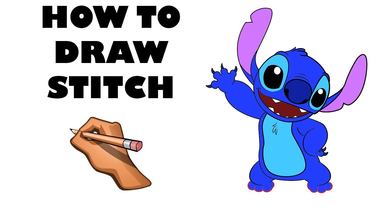 HOW TO DRAW STICH - YouTube