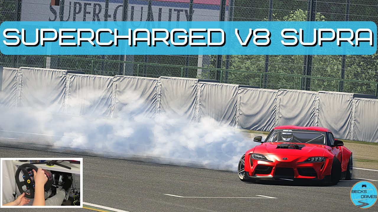 Assetto Corsa Drifting - Supra with Supercharged V8 - Thrustmaster T300 ...
