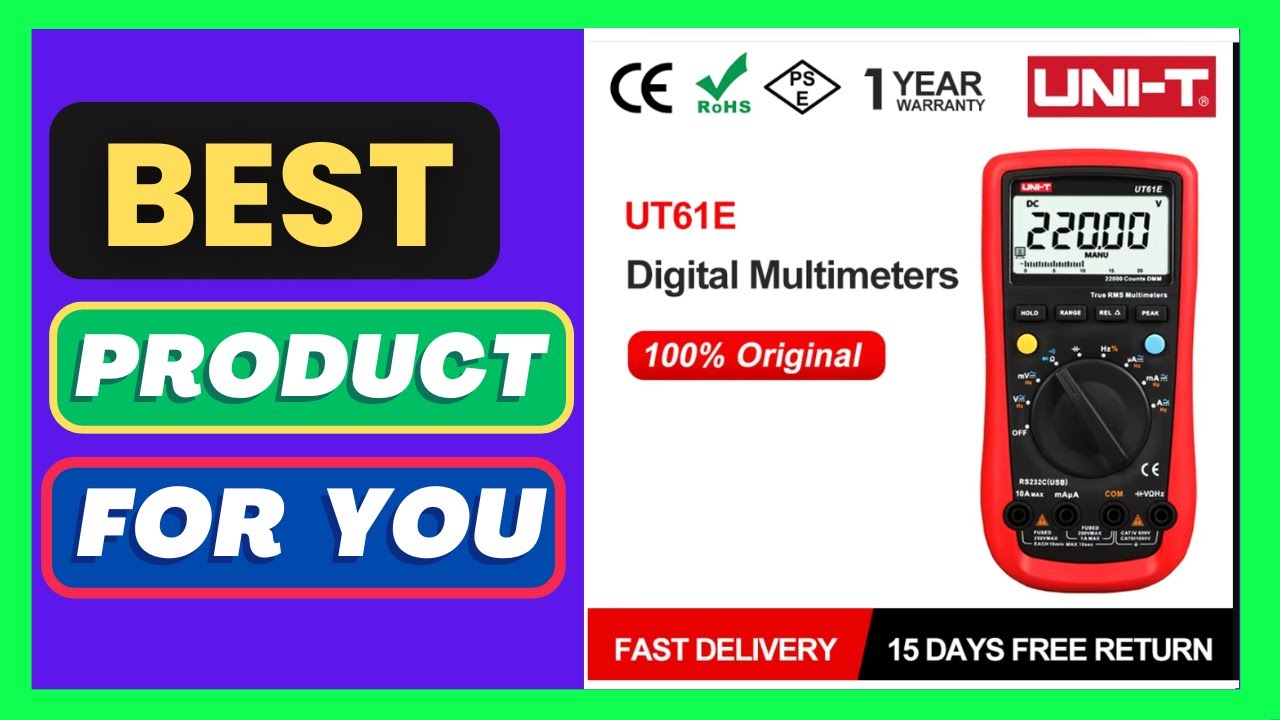 UNI-T True RMS Digital Multimeter UT61A UT61B - YouTube