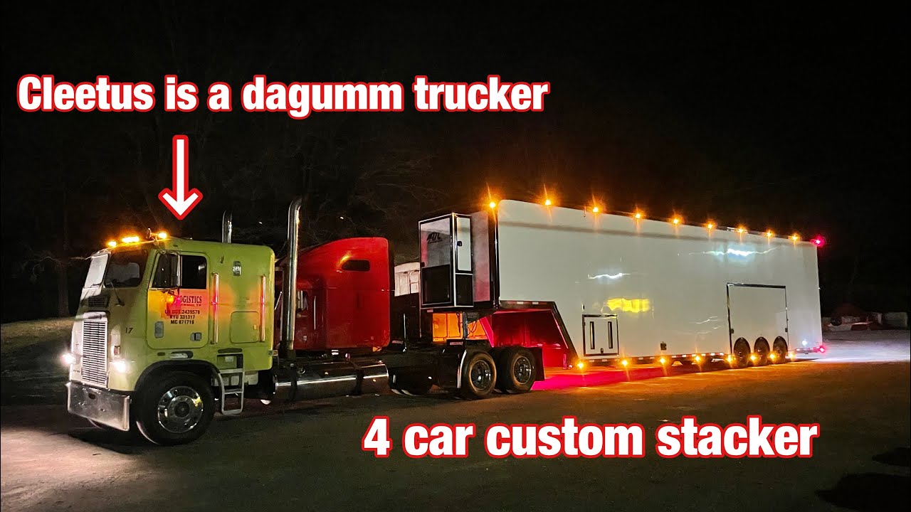 We delivered the brand new custom MCFARLAND RACING 4 CAR STACKER - YouTube