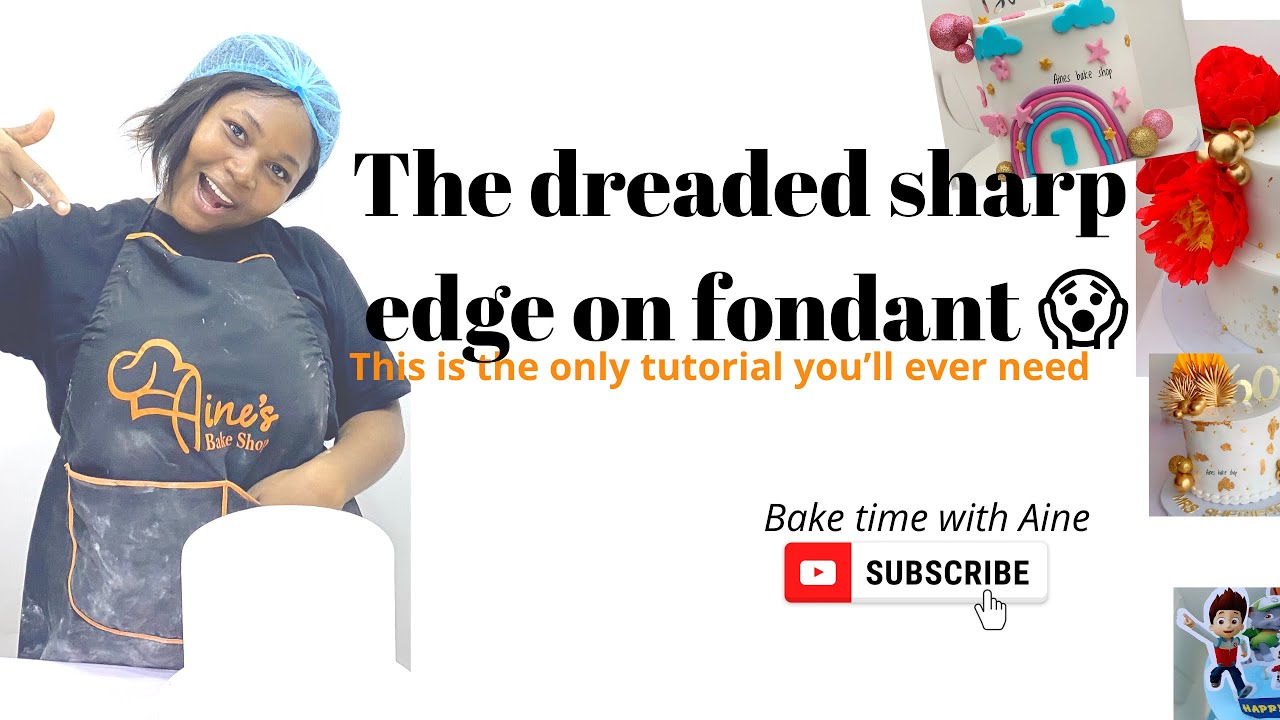 HOW TO ACHIEVE SHARP EDGE ON FONDANT CAKES! The easy way - YouTube