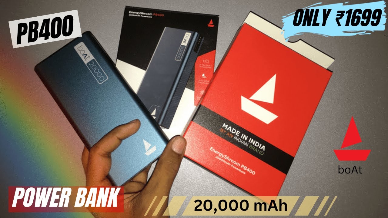 boAt Energyshroom PB400 PowerBank Unboxing (20,000mAh) | @1699 - YouTube
