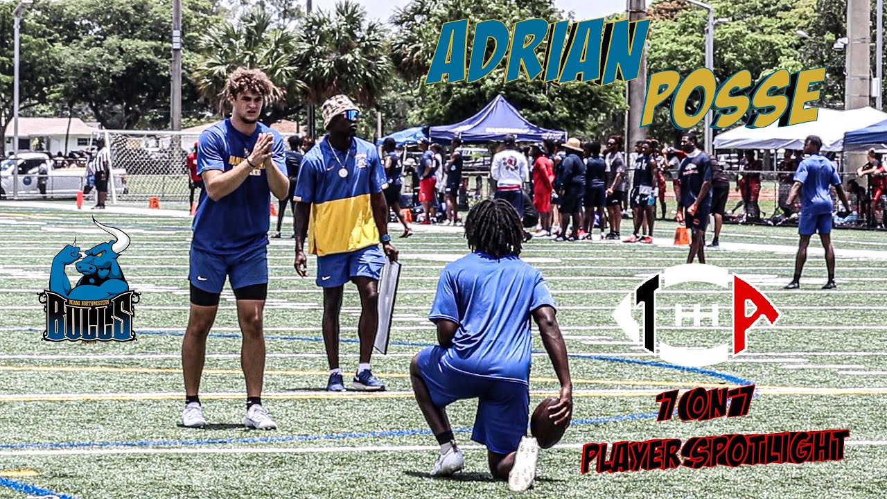 🔥🏈Tutu Atwell Foundation 7 on 7 Player Spotlight Adrian Posse Miami ...