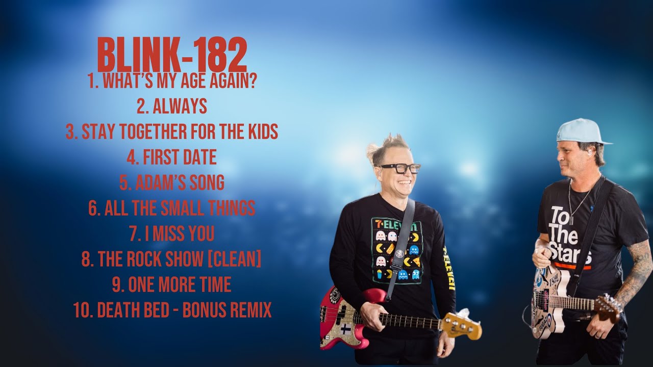 Blink-182-Chart-toppers of the decade-Bestselling Tracks Lineup-Well ...