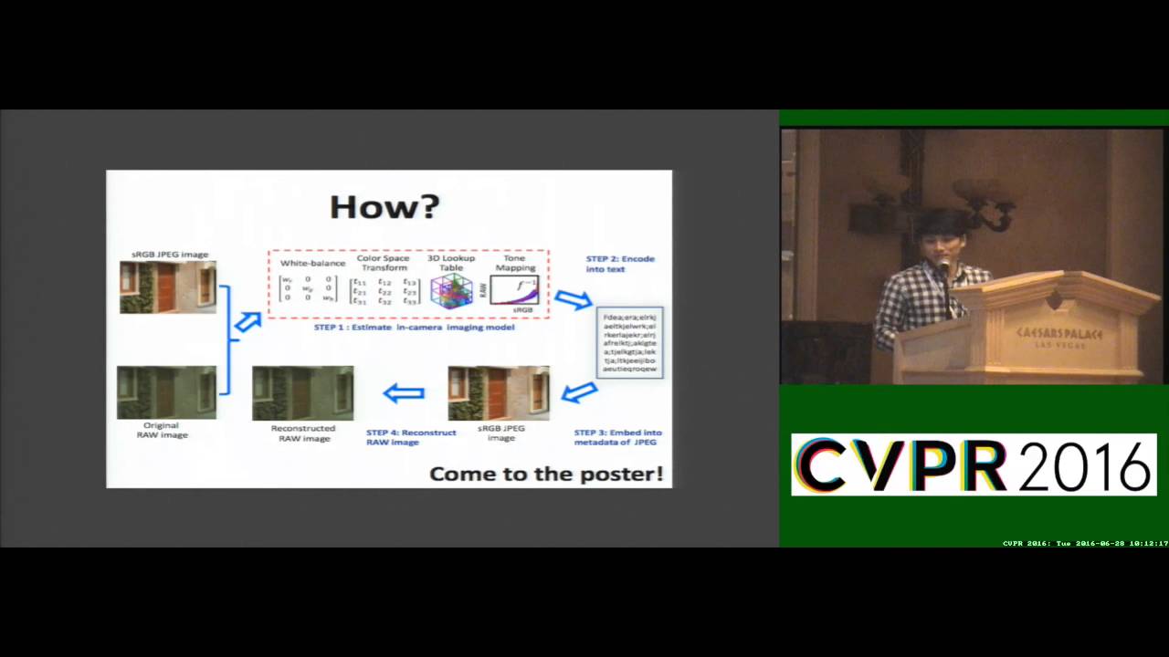 RAW Image Reconstruction Using a Self-Contained sRGB-JPEG - YouTube