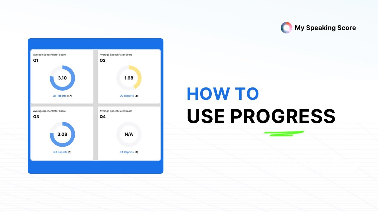 Understanding Your Progress Page on My Speaking Score - YouTube