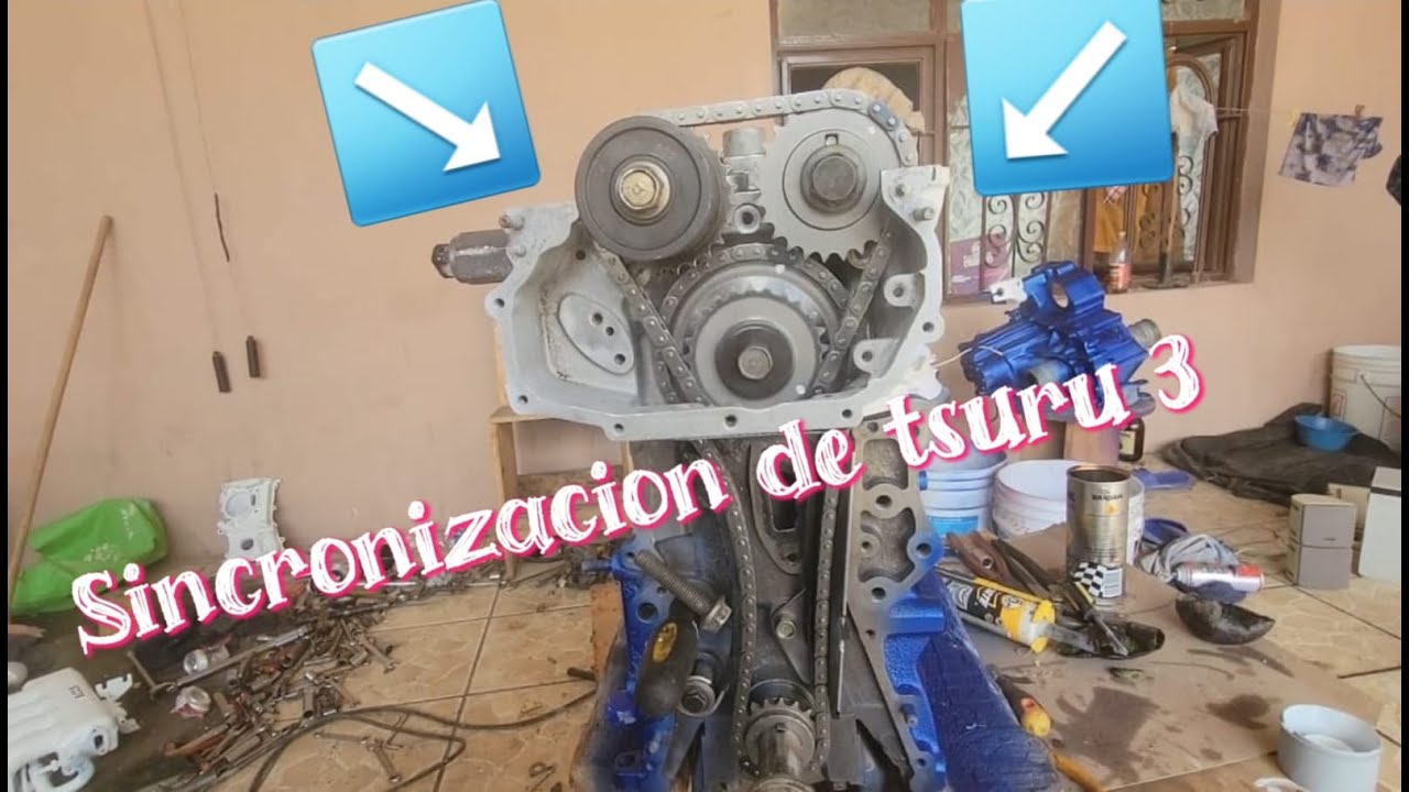 Sincronizacion de motor Tsuru 3 y sentra motor GA16DE y GA16A - YouTube
