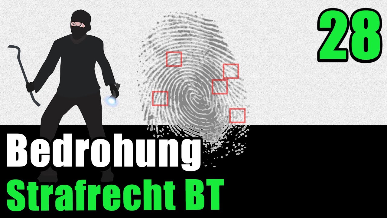Die Bedrohung, § 241 StGB - Strafrecht BT 28 - YouTube