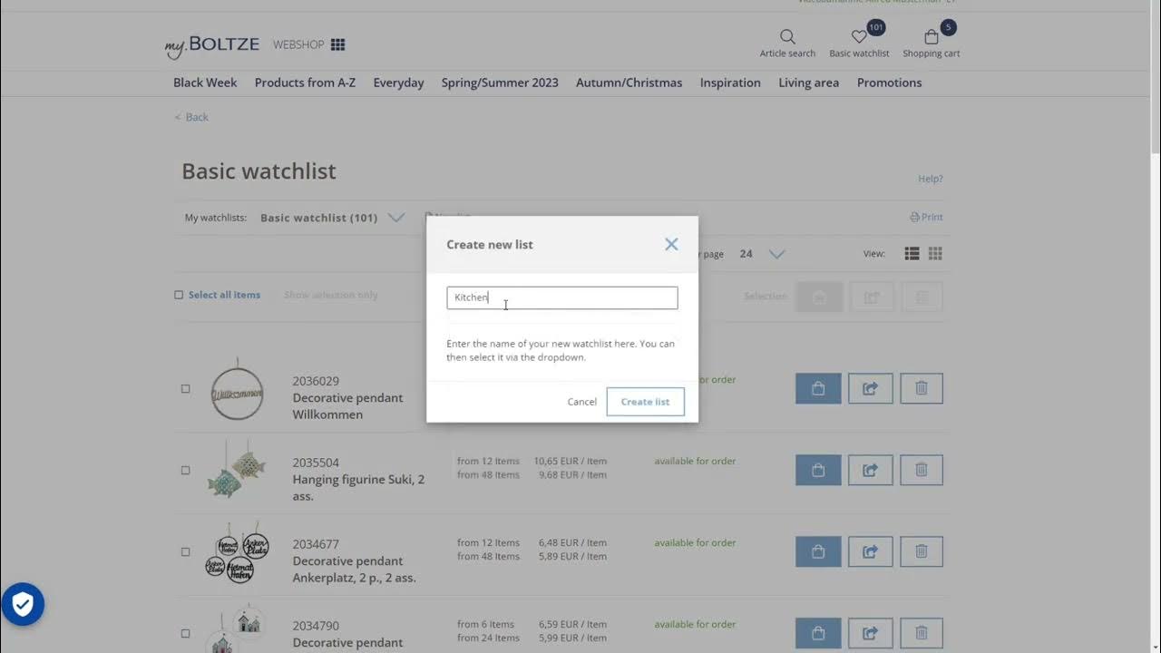 Multiple watchlists for your pre-selection - YouTube