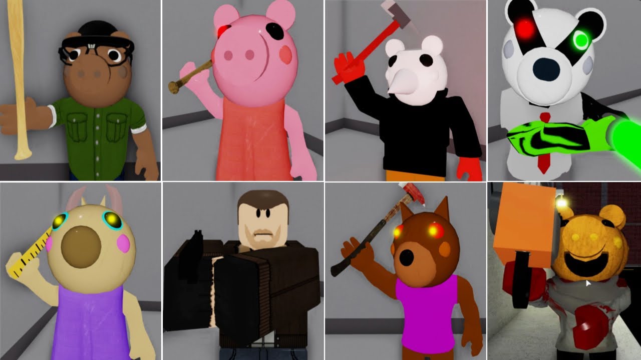 Accurate Piggy Floors And Roleplay ALL TESTING BOTS JUMPSCARES!! - YouTube