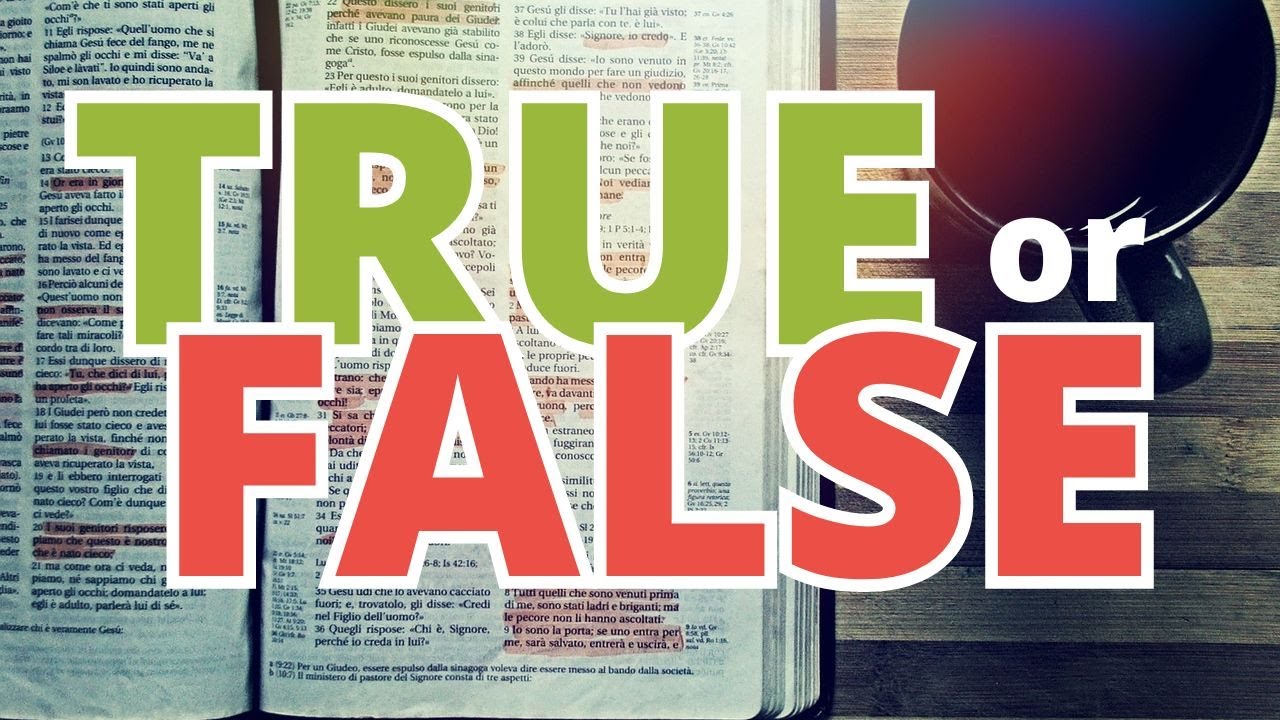 Bible Quiz | *** 50 TRUE or FALSE *** 💪 - YouTube