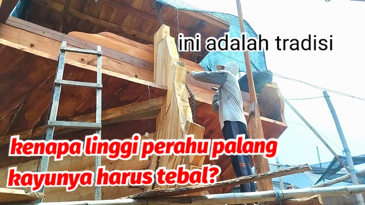 cara memasang linggi perahu palang part 3 - YouTube