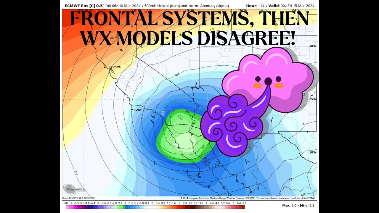 California Weather: Frontal Systems, Mountain Snow, then What?? - YouTube