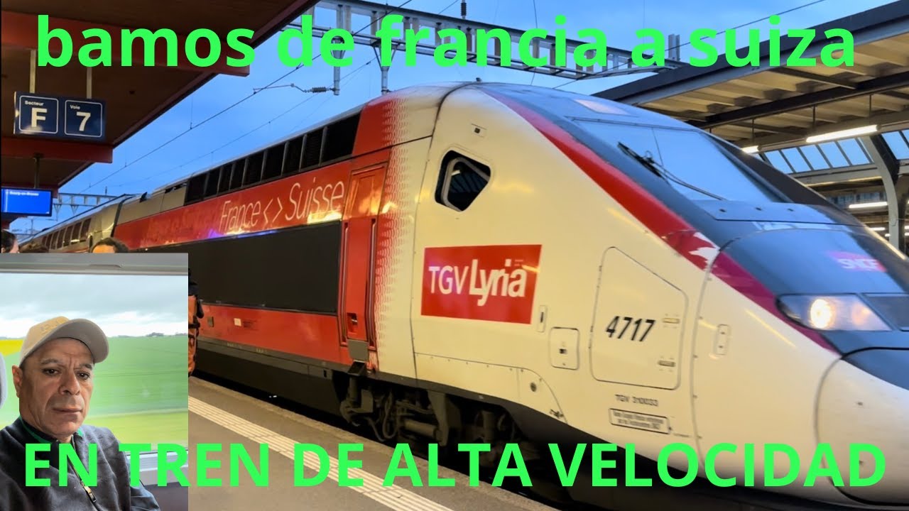 viaje de paris Francia a Ginebra suiza en tren de alta velocidad - YouTube