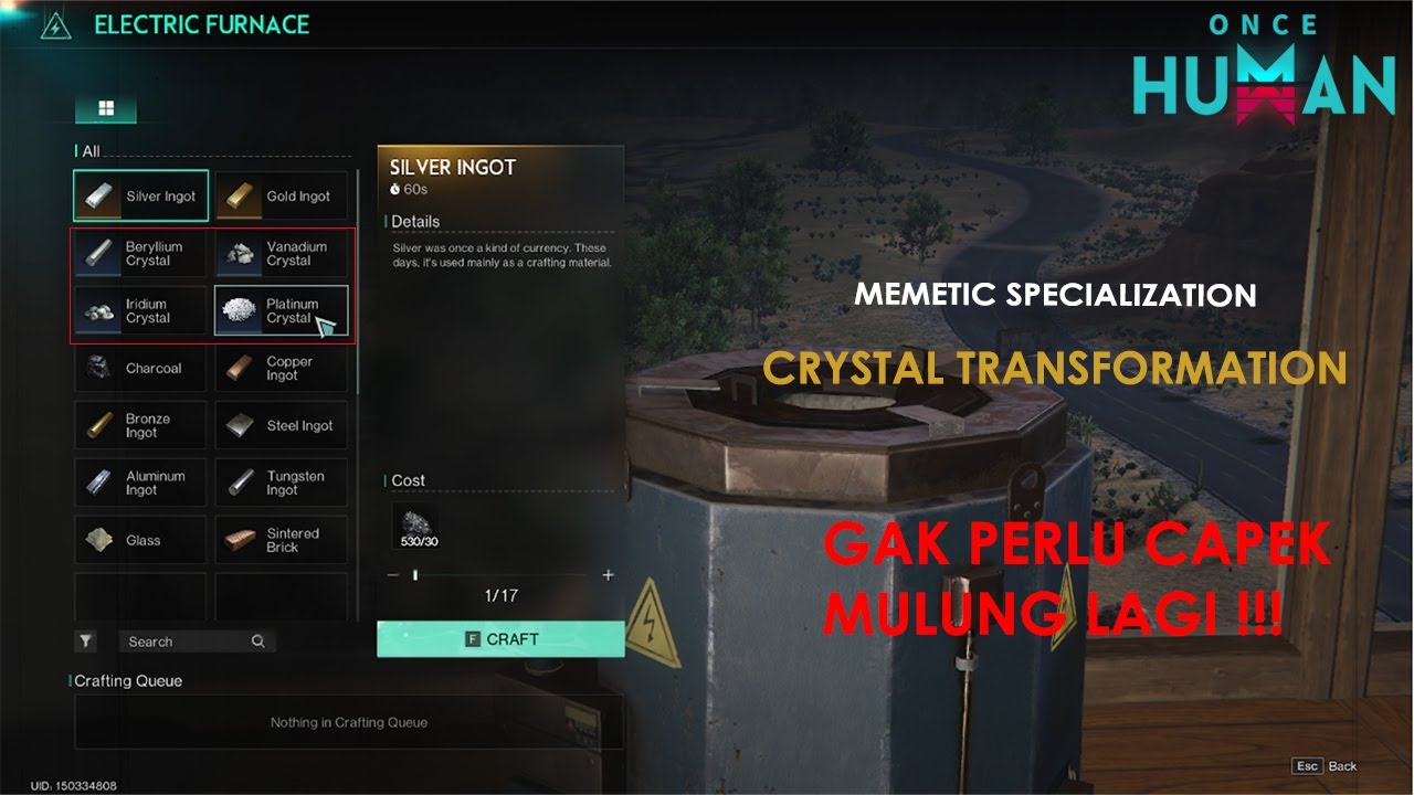 ONCE HUMAN CRYSTAL TRANSFORMATION - GG MEMETIC SPECIAL - YouTube