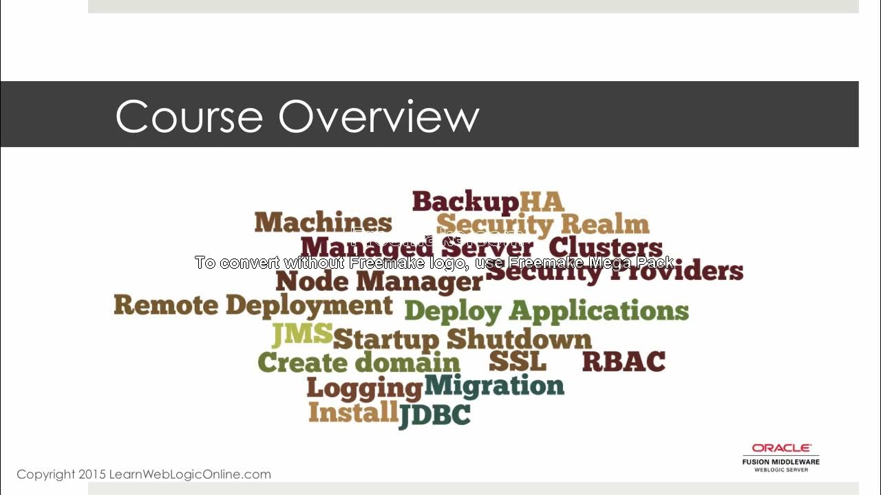 Oracle Weblogic 12c For Administrators 001 Introduction Youtube