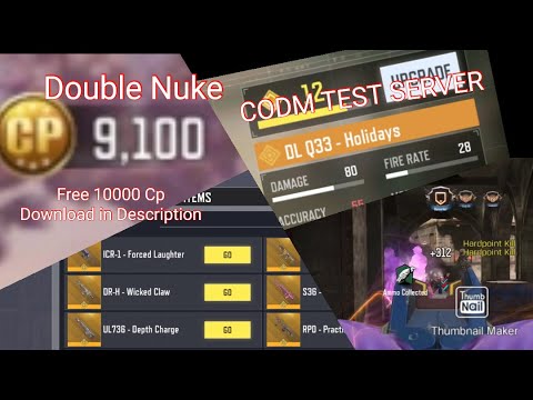 HOW TO DOWNLOAD CODM TEST SERVER AND GET 10 LEGENDARYS AND 10000 CP FOR ...