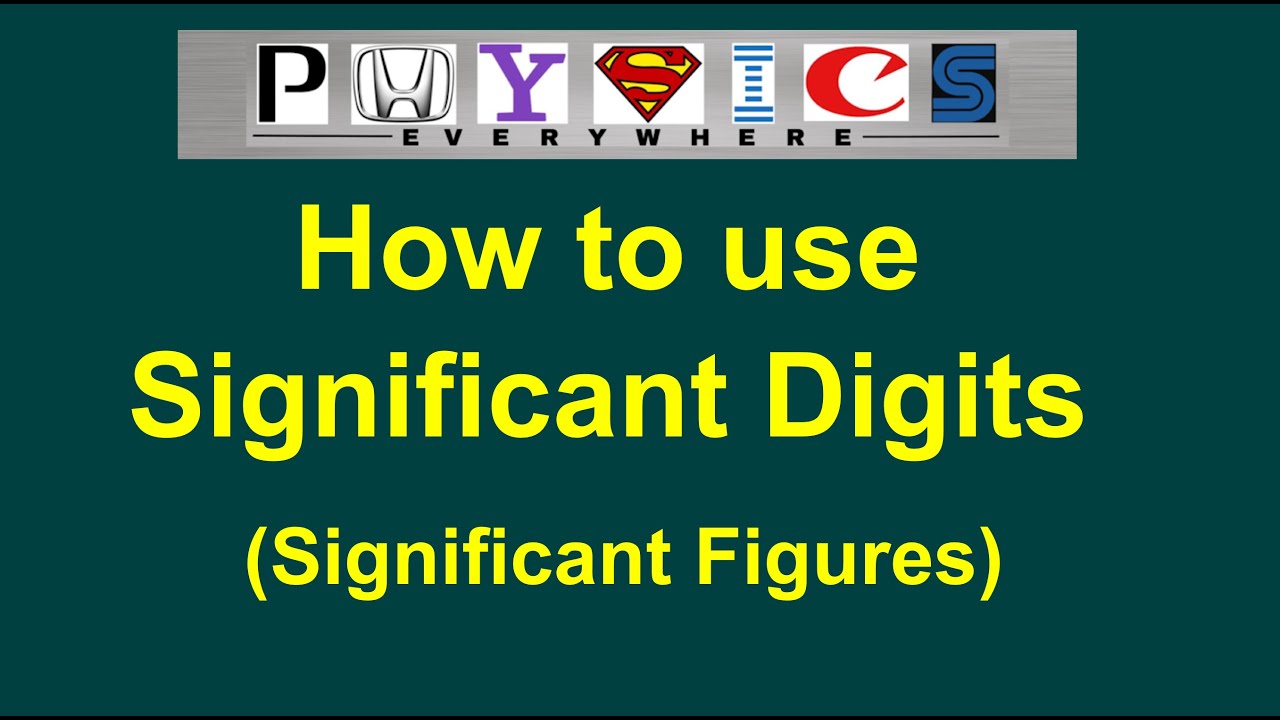 How to do Significant Digits / Significant Figures (SIG DIGS) - YouTube