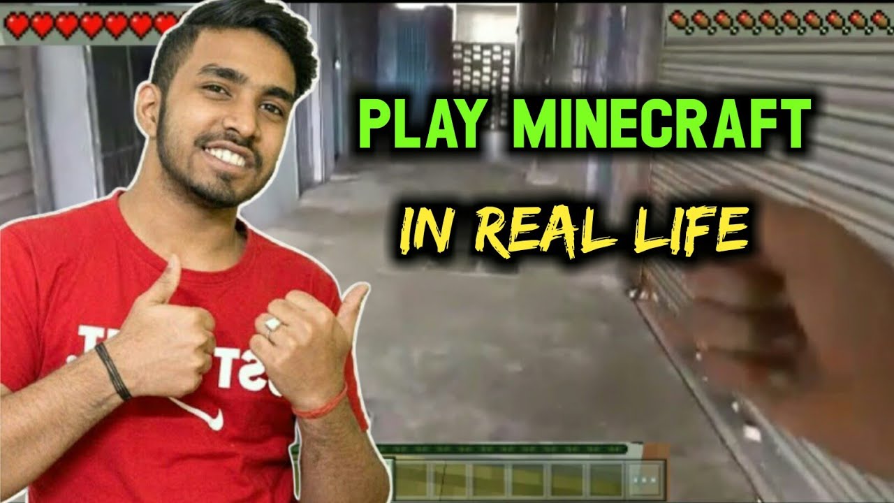 PLAY MINECRAFT IN REAL LIFE | PLAY MINECRAFT IN FPP MOD | PLAYING ...