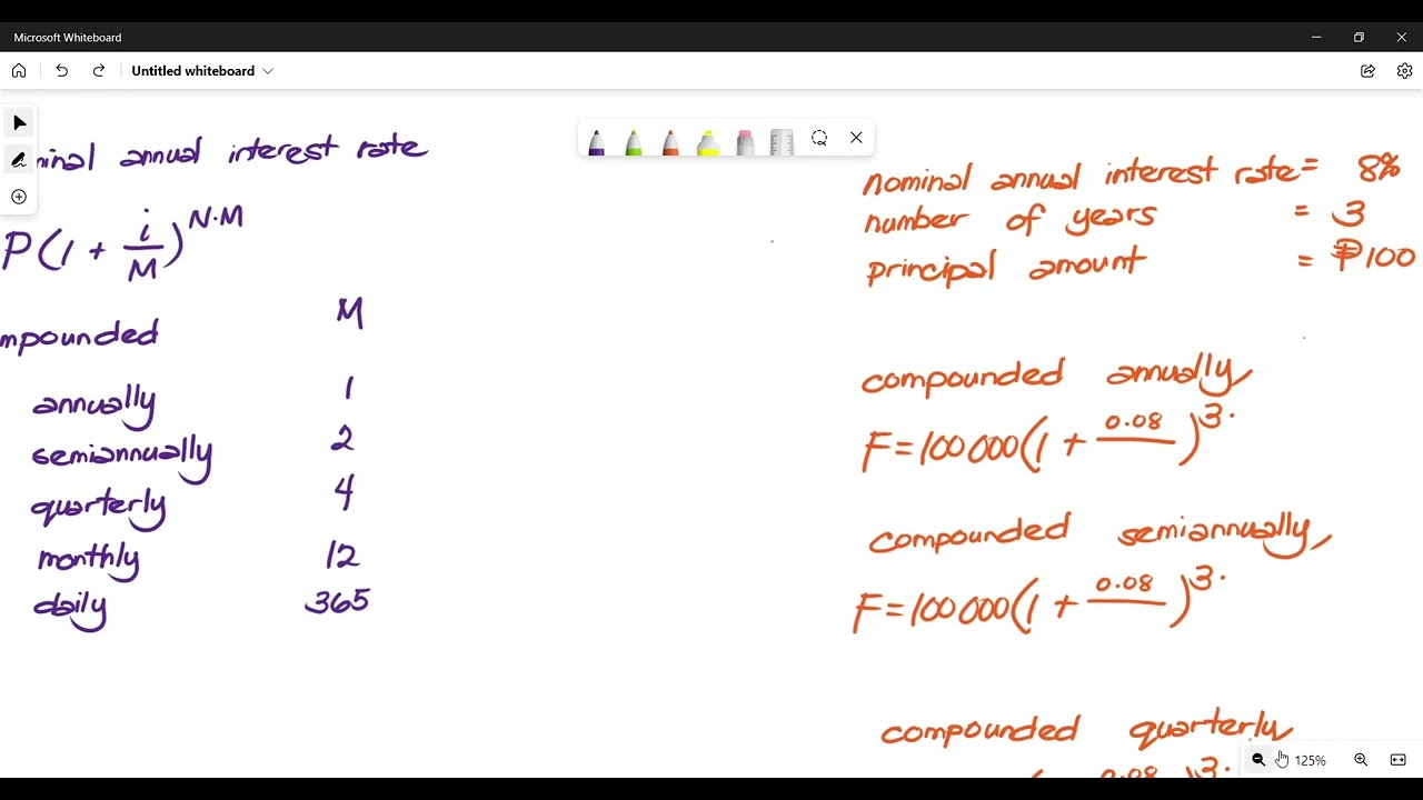Discrete Compounding (more than once per year) - YouTube