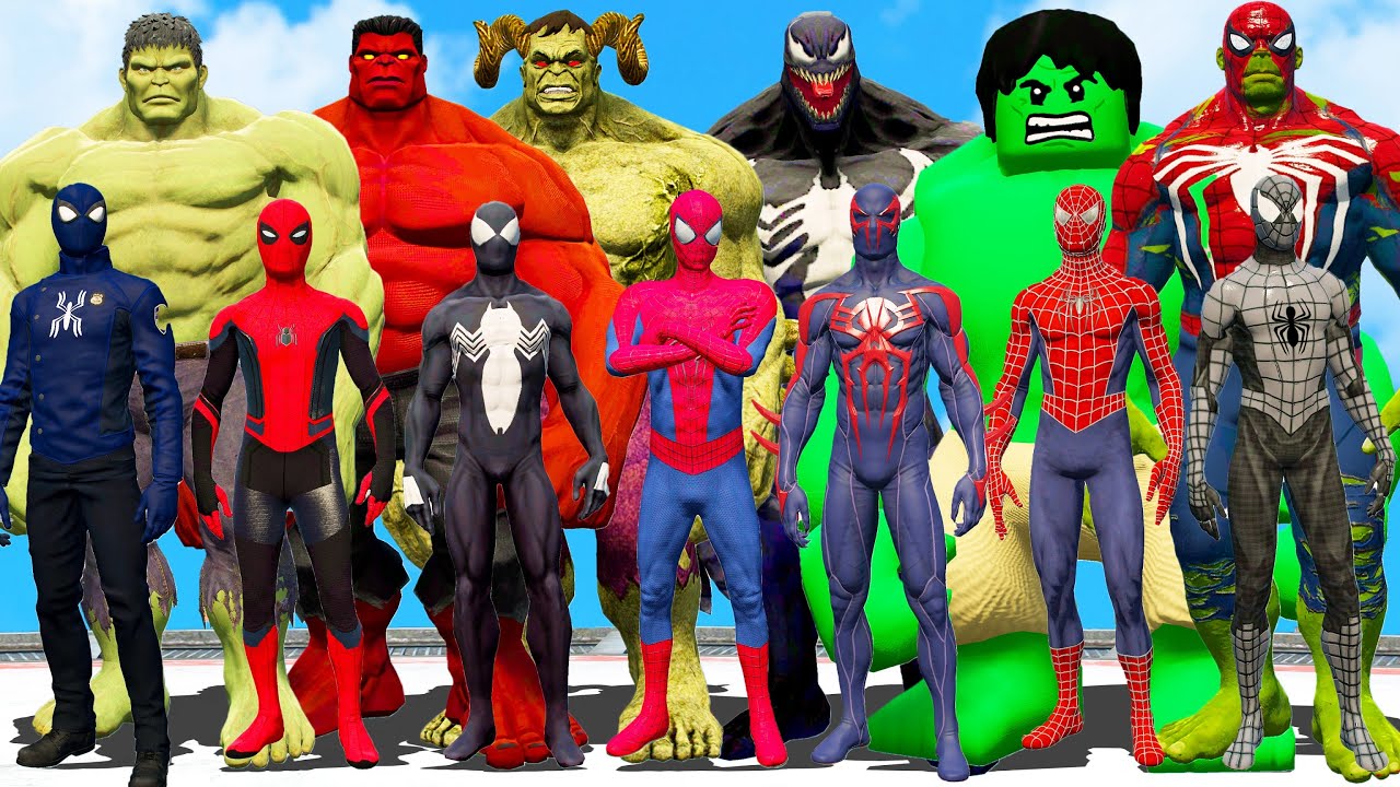 TEAM SPIDER MAN VS TEAM HULK | EPIC BATTLE 2021 - YouTube
