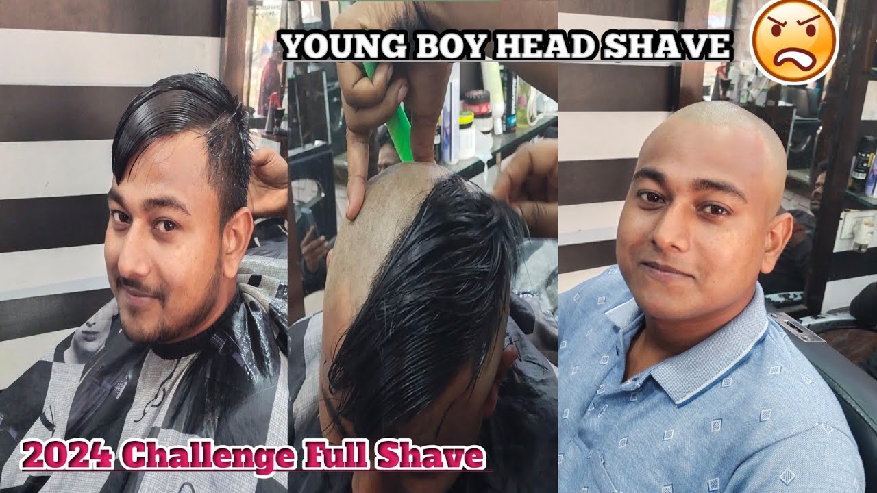 Head Shave😎How To Full Change Head Shave for young boy Tutorial 2024 ...