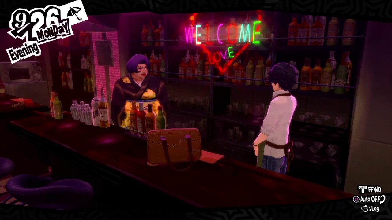 Persona 5 Royal working at the cross roads bar - YouTube