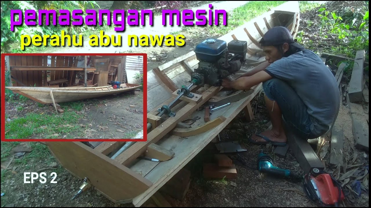 perahu sampan dari papan mal part 2 - YouTube
