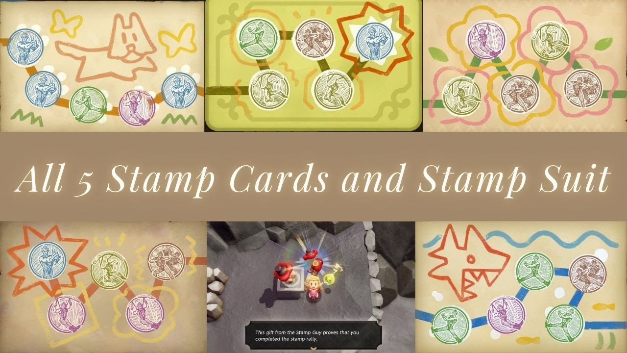 All 5 Stamp Cards 100% Completion and Stamp Suit Reward! The Legend of ...
