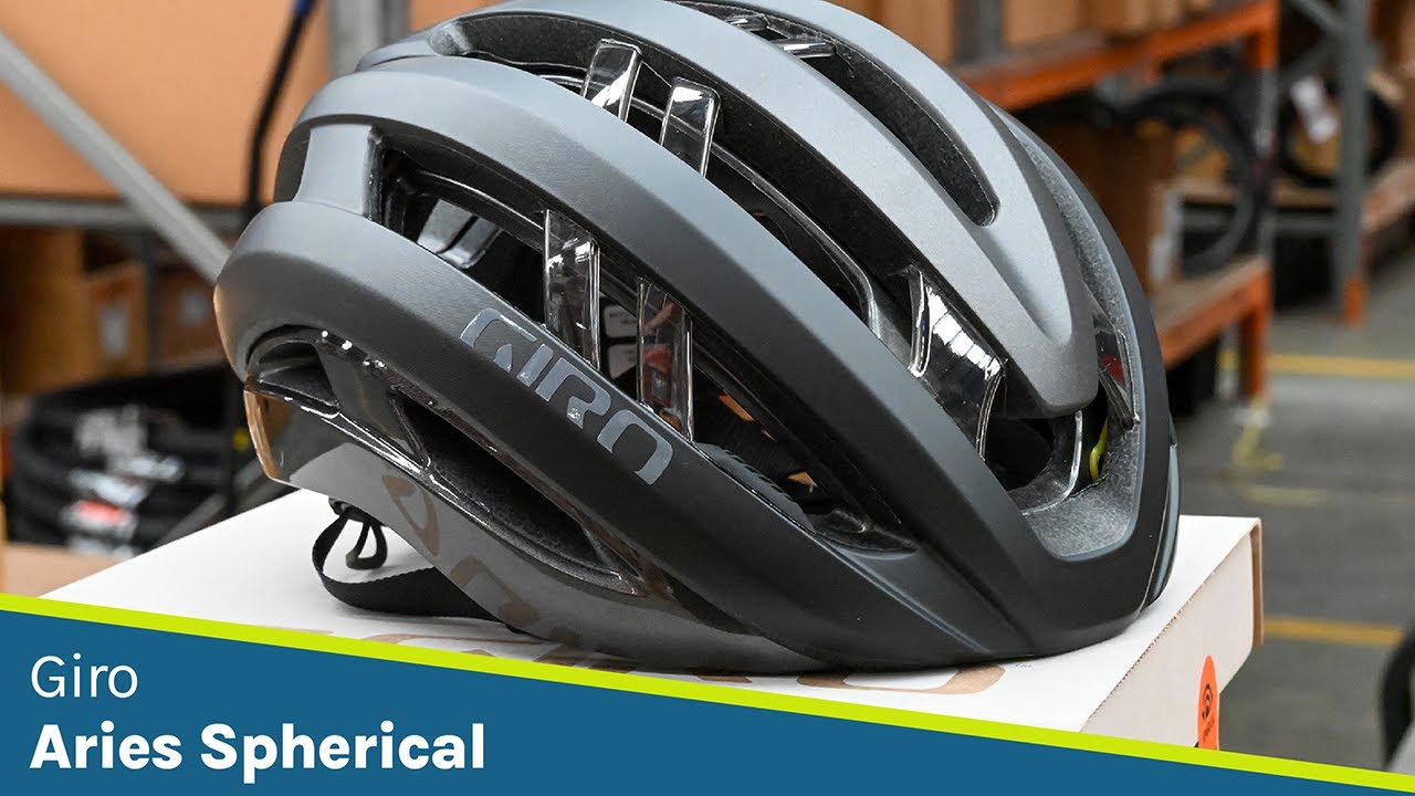 GIRO Aries Spherical Road Helmet Matte Black | Unboxing - YouTube