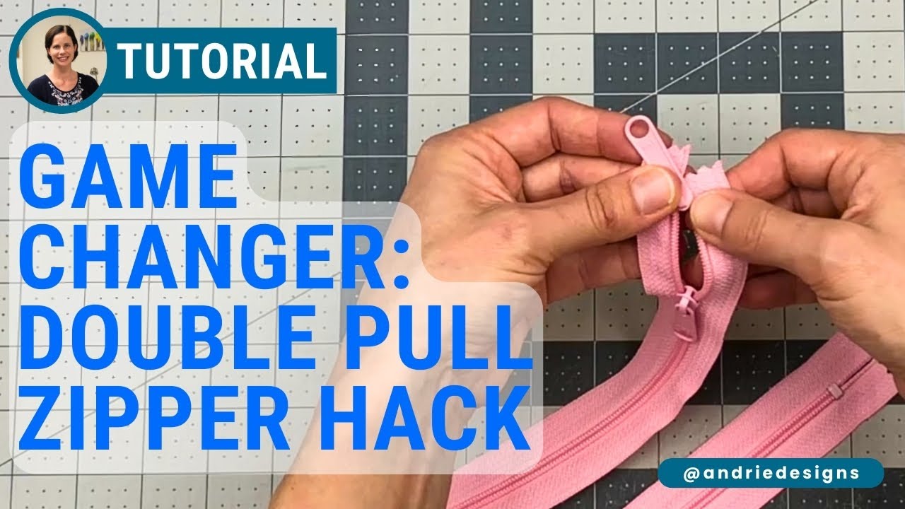 Double Pull Zipper Hack | Easy DIY Trick for Bag Makers - YouTube