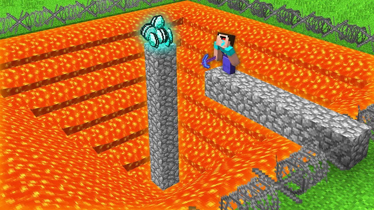 NOOB FOUND THE SAFEST DIAMONDS IN MINECRAFT! Minecraft - NOOB vs PRO ...