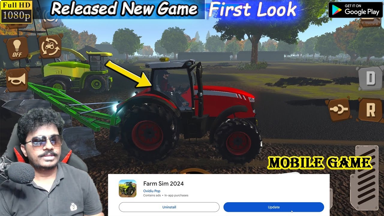First Look Farm Sim 2024 Android Gameplay in Telugu #part1 - YouTube