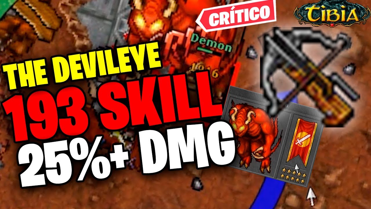 FULL DISTANCE 193 SKILL!! + DEVILEYE +20 ATAQUE EN DEMON - HUNT | TIBIA - YouTube
