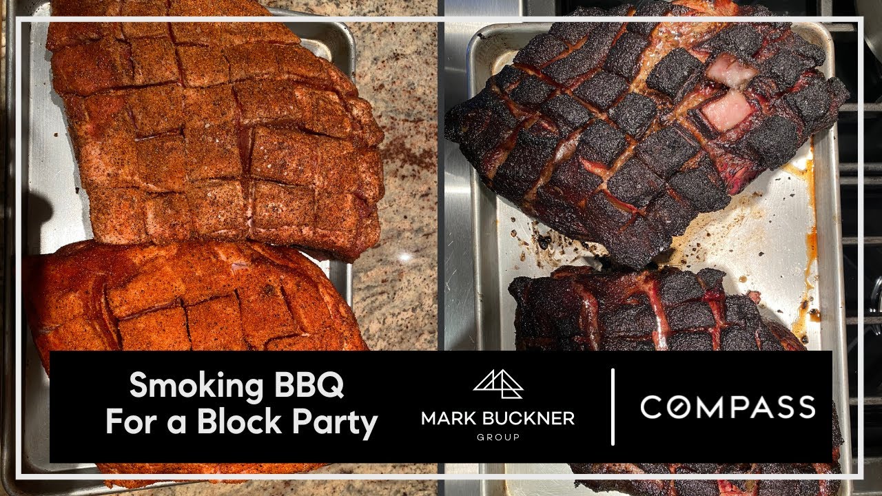 Smoking BBQ For a Block Party - YouTube